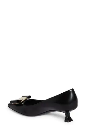 FERRAGAMO Zelma Bow Kitten Heel Pump
