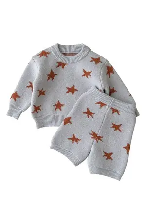ASHMI & CO. Zuri Star Pattern Sweater Set