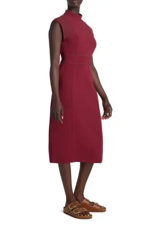 St. John Cap-sleeve Sheath Dress