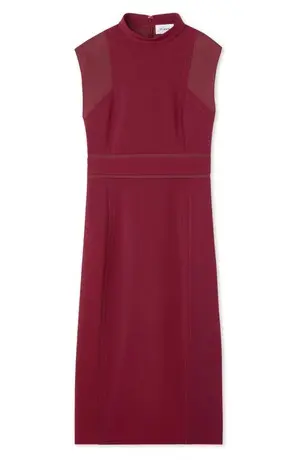 St. John Cap-sleeve Sheath Dress