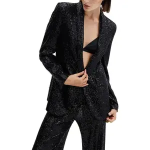 Mango Sequin Blazer