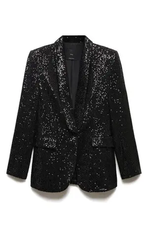 Mango Sequin Blazer