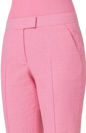 Akris Stretch Seersucker Crop Pants