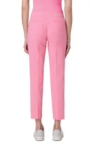 Akris Stretch Seersucker Crop Pants