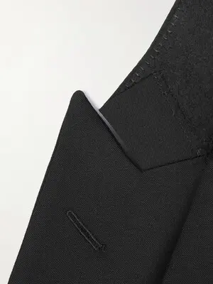 Mr P. Double Breast Wool Tuxedo Jacket