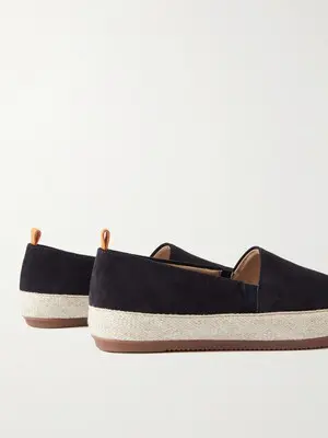 Mulo Suede Espadrilles - Blue