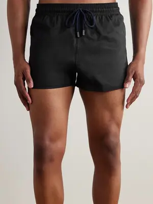 Vilebrequin Slim-fit Short-length Recycled Swim Shorts - Black