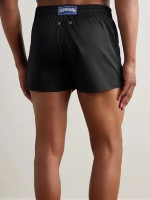 Vilebrequin Slim-fit Short-length Recycled Swim Shorts - Black
