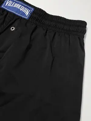 Vilebrequin Slim-fit Short-length Recycled Swim Shorts - Black