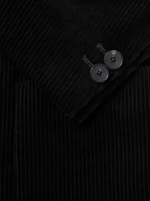 Mr P. Double-breasted Cotton And Cashmere-blend Corduroy Blazer - Black
