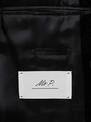 Mr P. Double-breasted Cotton And Cashmere-blend Corduroy Blazer - Black