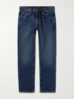 Nudie Jeans Light Wash Bottoms For Men