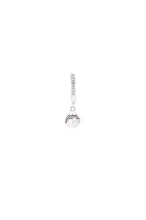 Emanuele Bicocchi Pearl Hoop Earring - White