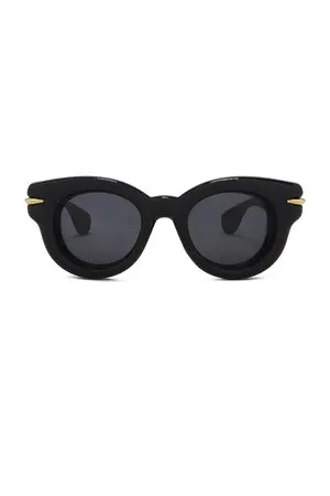 Loewe Inflated Sunglasses - Shiny Black & Smoke