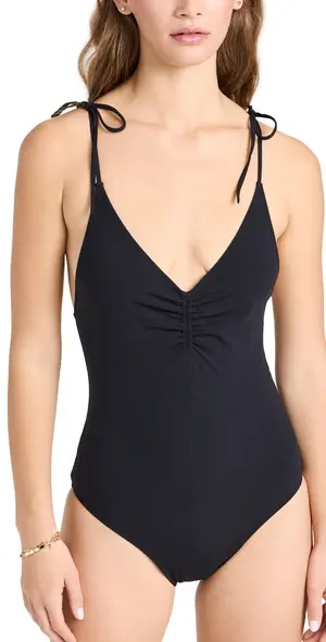 Ulla Johnson Dali Maillot Swimsuit - Noir