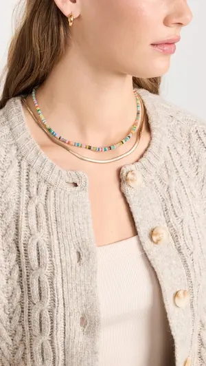 Jia Jia Smooth Round Opal Necklace
