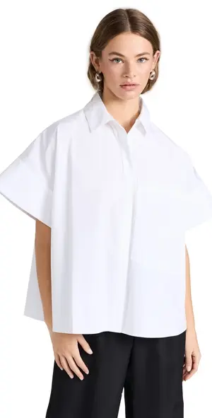 Co Boxy Short Sleeve Shirt - White