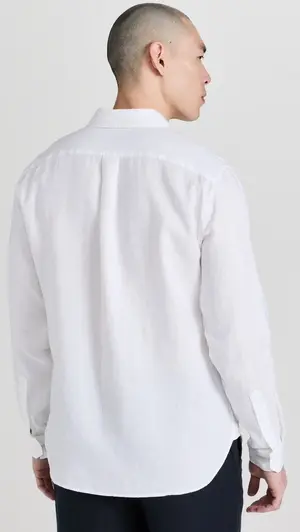 Vince Linen Shirt - Optic White