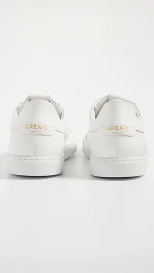 Greats Reign Leather Low Top Sneakers - Blanco