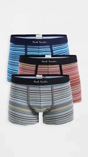 Paul Smith 3 Pack Multi Stripe Trunks - Multicolor