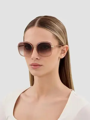 Chloé 59mm Gradient Square Sunglasses