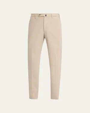 Incotex Cotton Doeskin Trousers - Beige Chiaro