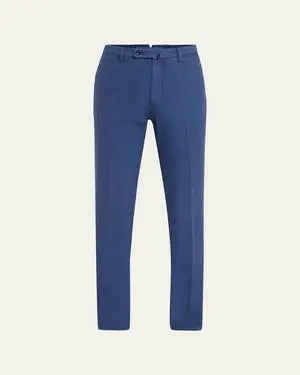 Incotex Cotton Doeskin Trousers - Bluette