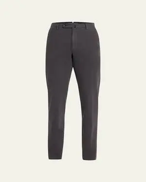 Incotex Cotton Doeskin Trousers - Grigio Scuro