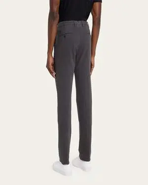Incotex Cotton Doeskin Trousers - Grigio Scuro
