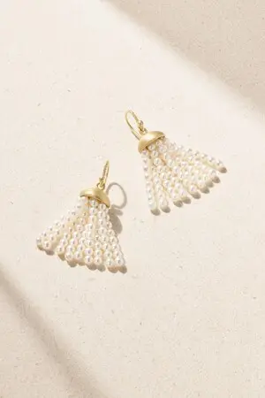 Irene Neuwirth 18-karat Pearl And Diamond Earrings - Gold