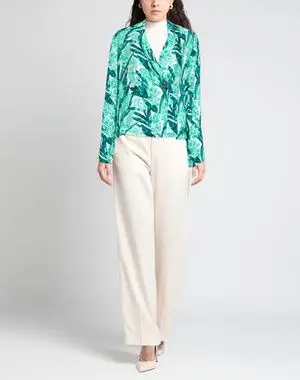 Armani Exchange Viscose Blazer With Floral Design - Green