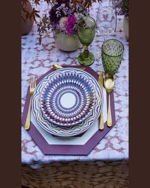 THE LINO Lio Dinner Plates, Set Of 4 - Red