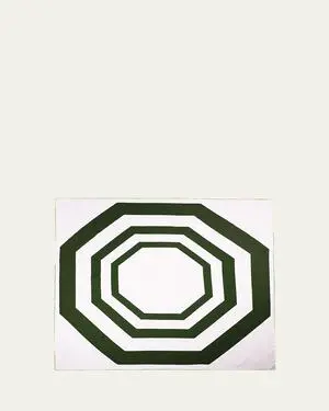 THE LINO Essential Green Tablecloth, 71" Square Green