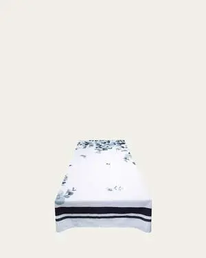THE LINO Eucalyptus Tablecloth, 71" Square - Navy