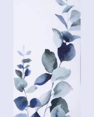 THE LINO Eucalyptus Tablecloth, 71" Square - Navy