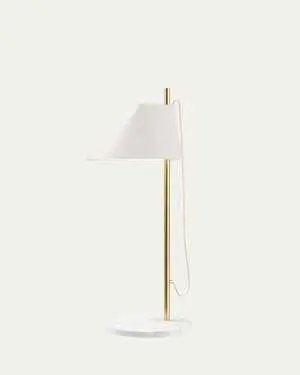 Louis Poulsen Yuh Brass Table Lamp - Brass/white