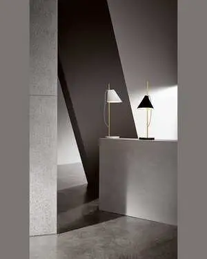 Louis Poulsen Yuh Brass Table Lamp - Brass/white