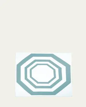 THE LINO Essential Aqua Tablecloth, 71" Square Aqua