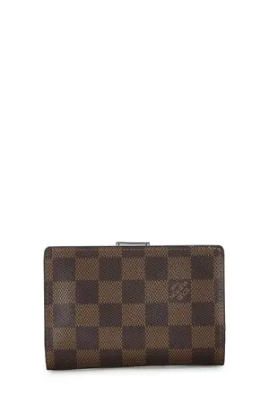 LOUIS VUITTON Damier Ebene Juliette Wallet - Brown