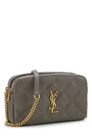 Saint Laurent Quilted Leather Becky Crossbody