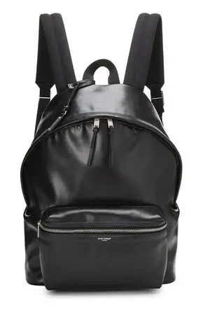 Saint Laurent Coated Canvas City Backpack