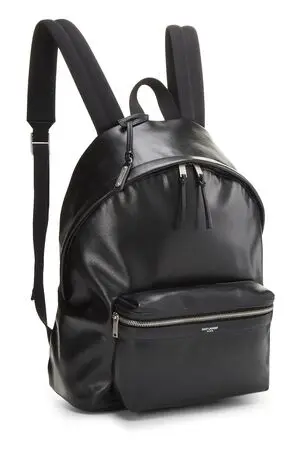 Saint Laurent Coated Canvas City Backpack