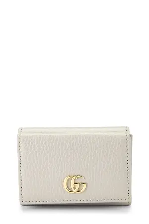 Gucci Gg Marmont Compact Wallet - Grey