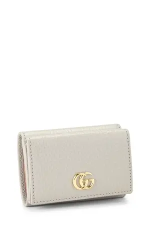 Gucci Gg Marmont Compact Wallet - Grey