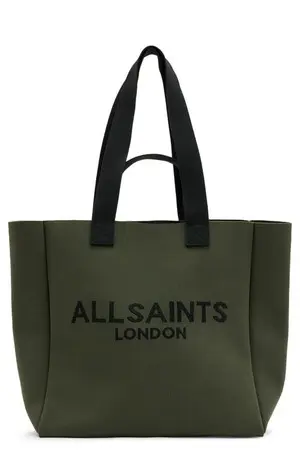 ALLSAINTS Izzy Recycled Polyester Tote - Olive Green
