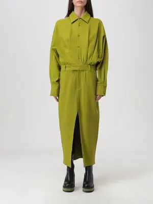 WEILI ZHENG Cotton Blend Shirt Dress