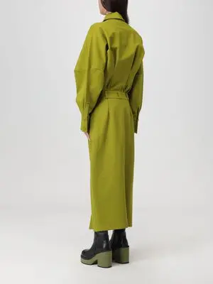 WEILI ZHENG Cotton Blend Shirt Dress