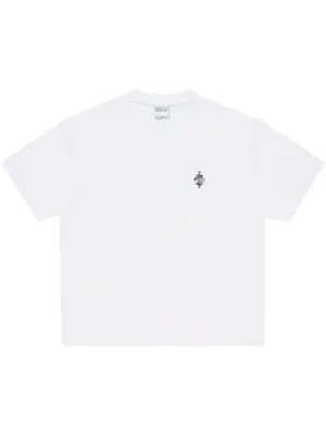 COUNTY OF MILAN Vertigo Snake Cotton T-shirt - White