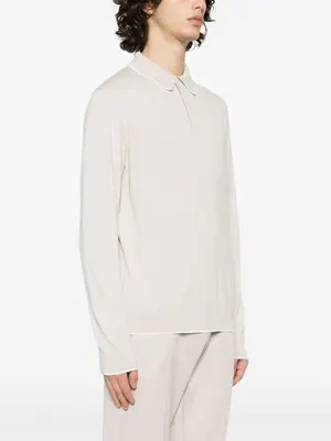 Eleventy Long-sleeve Polo Shirt