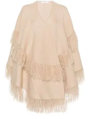 BY MALENE BIRGER Fringed Wool-blend Cape